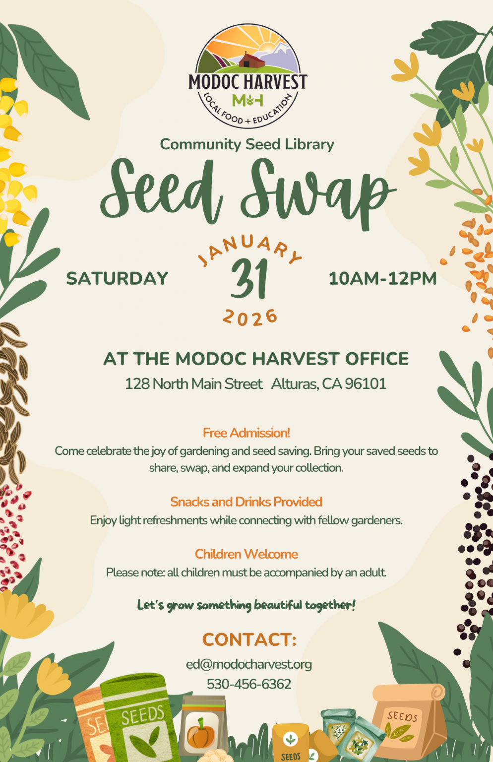 Community Seed Library – Modoc Harvest