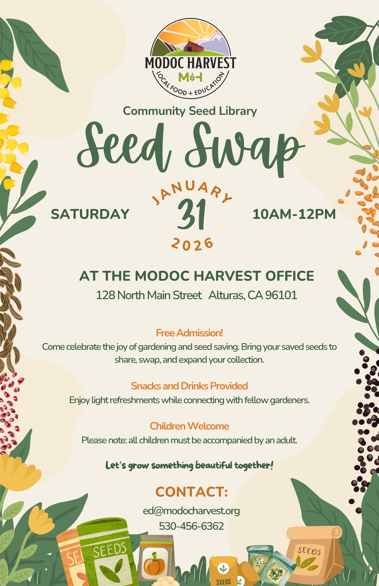 Community Seed Library – Modoc Harvest